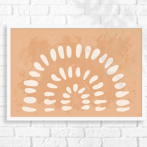 Boho Art Set of 10 Prints Sun Moon Boho Wall Art Set Printable Rainbow ...