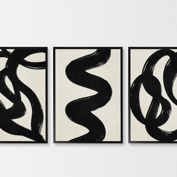 Line Art Set of 3 - Etsy