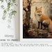 Fox in the Fall Forest, Cottagecore Prints, Animal Autumn Wall Art ...