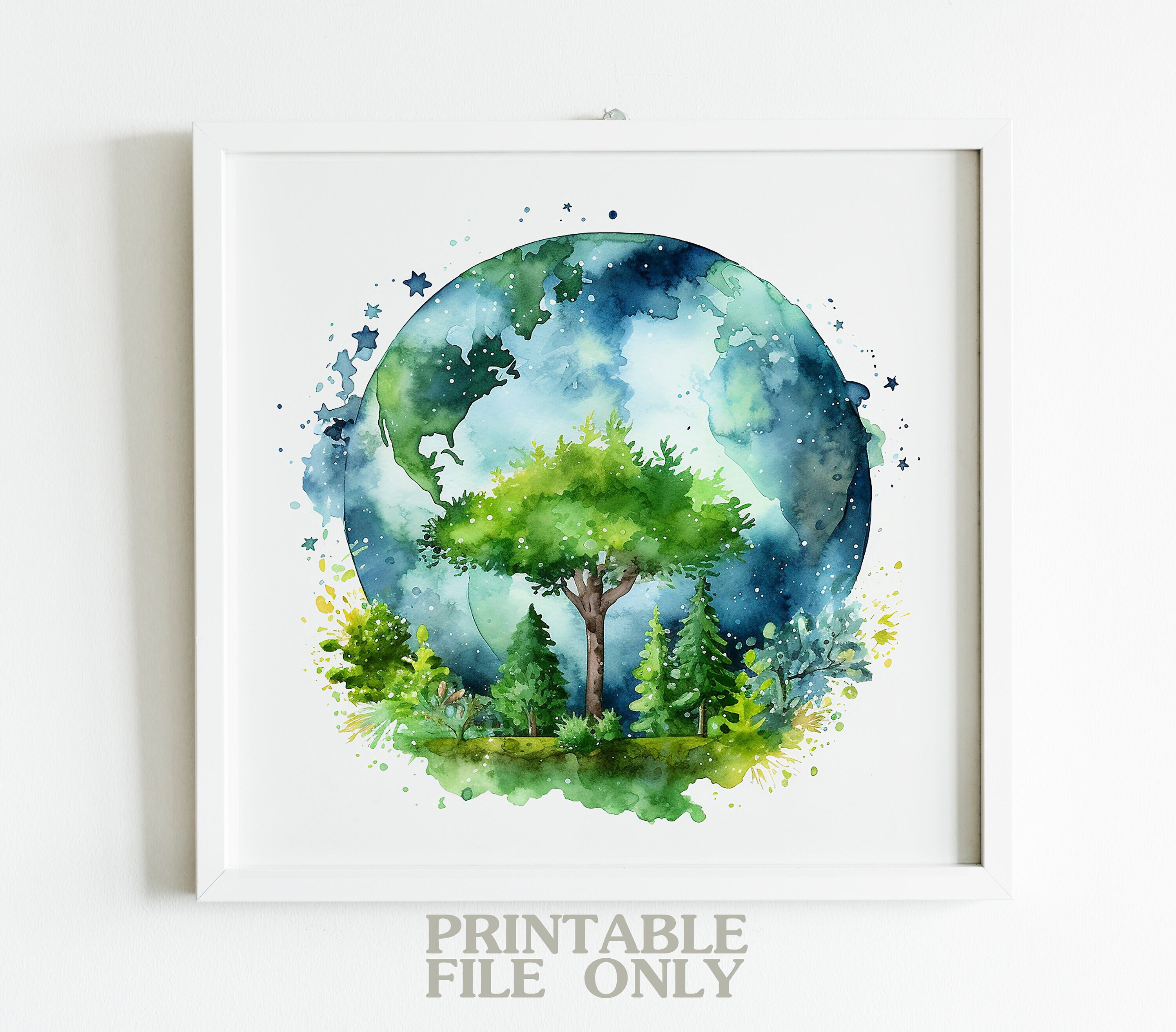 Planet Earth Painting