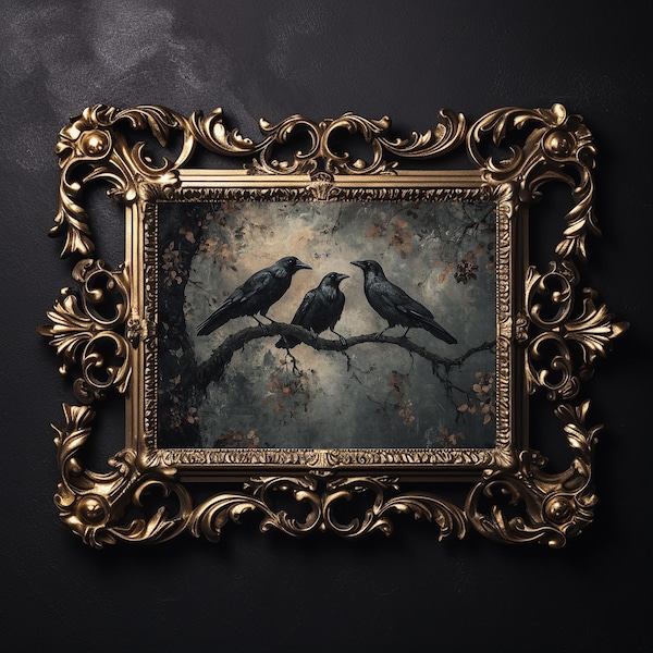 Three Crows - Etsy