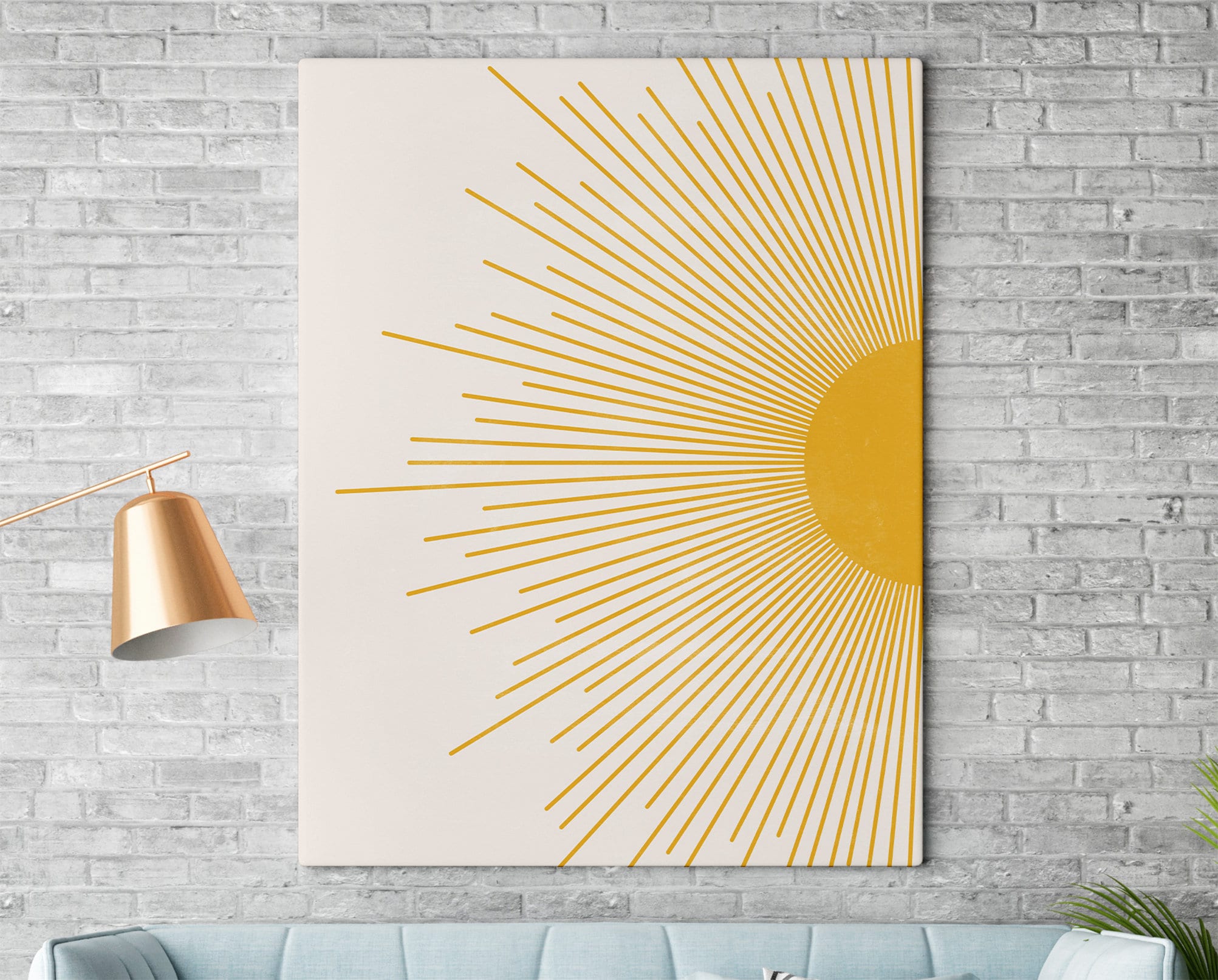 Sun Wall Art Sun Print Mid Century Modern Horizontal Sun Print Boho ...