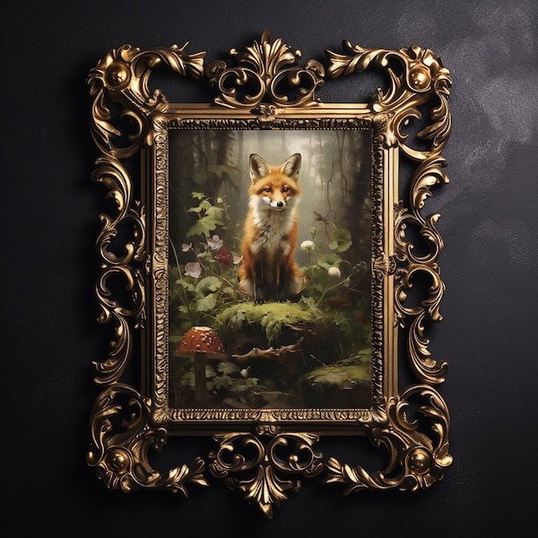 Little Fox in the Forest. - Etsy