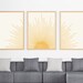 Sun Art Set of 3 Prints Sun Print Sunset Digital Download - Etsy