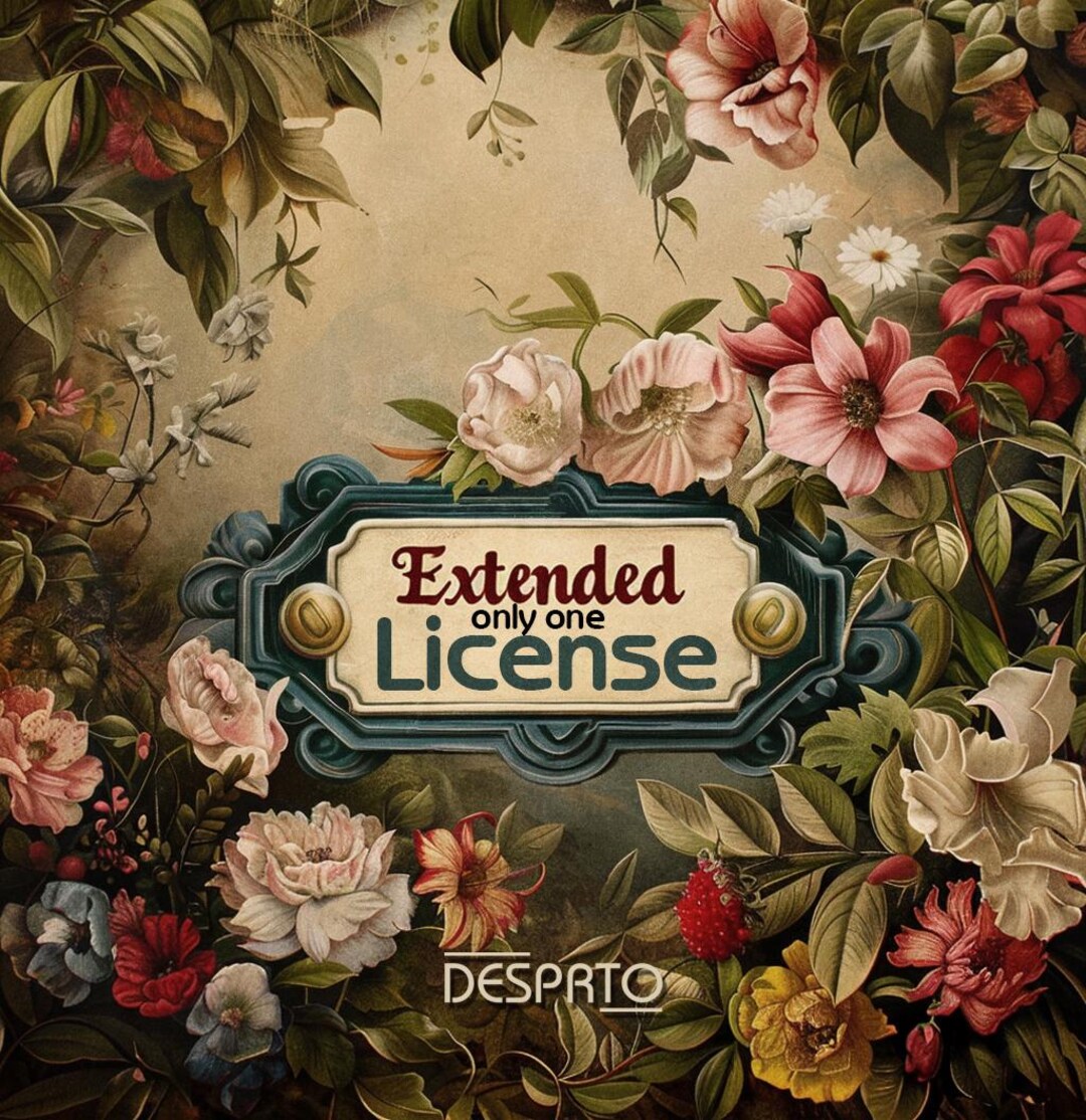 Extended License Commercial Use Only ONE Illustration - Etsy