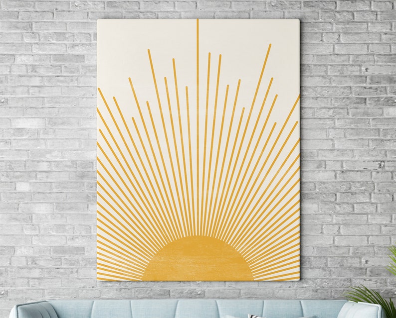 Sun Art Set of 3 Prints, Sun Print, Sunset Digital Download, Boho ...