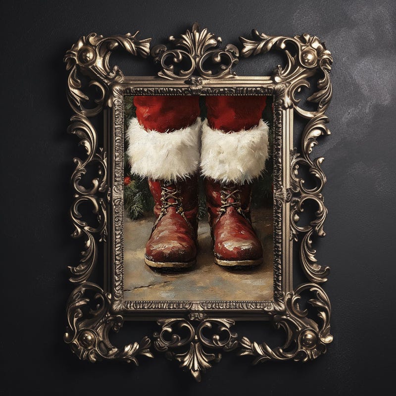 Santa Boots - Etsy