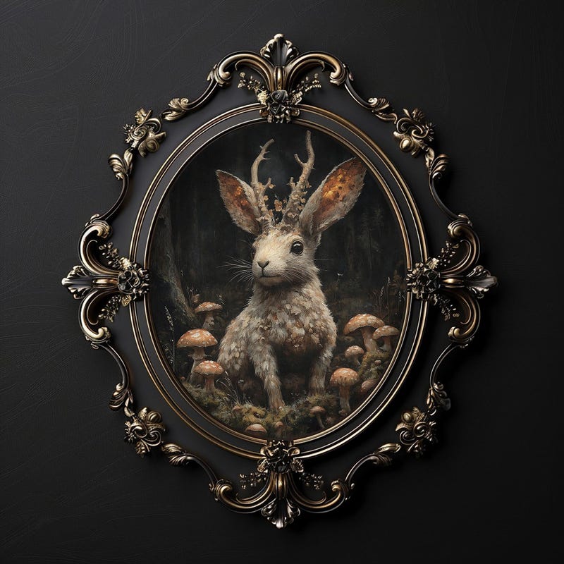 Jackalope Print - Etsy