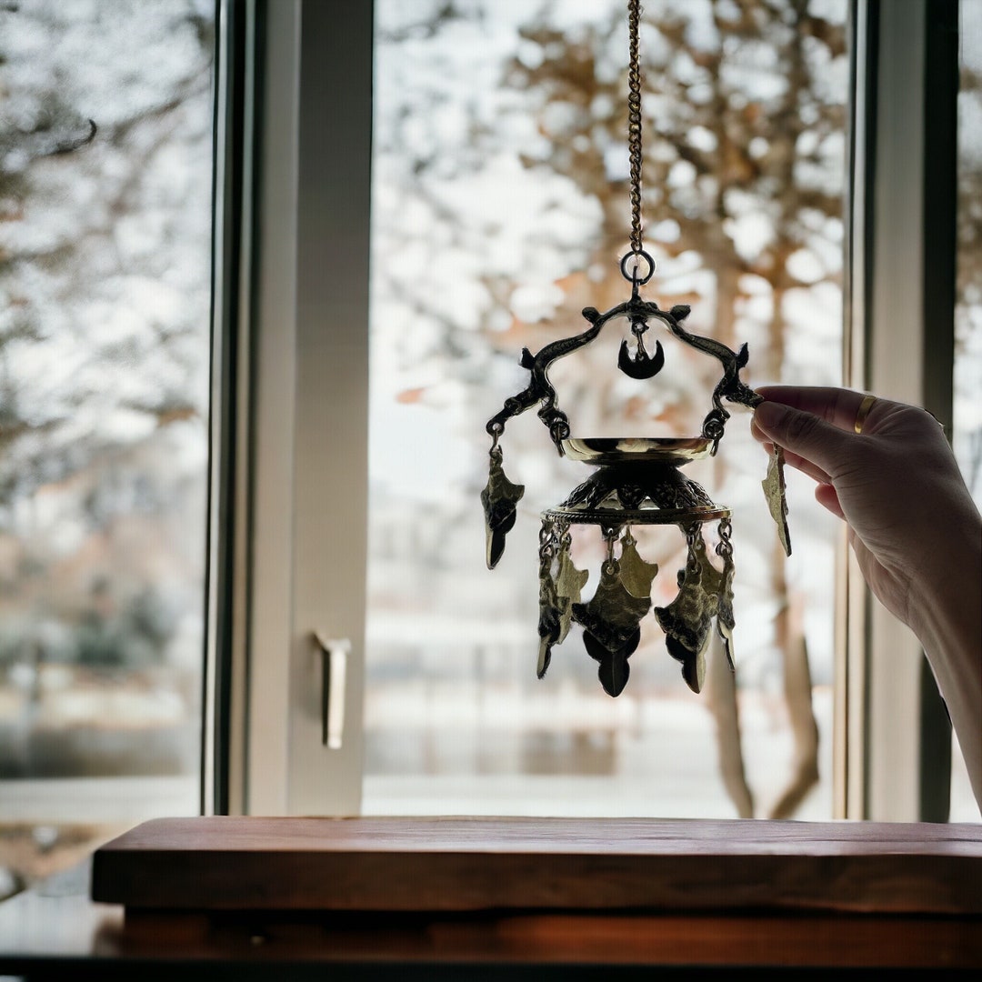 Vintage Brass Hanging Oil Lamp | Decorative Moroccan Lantern | Handmade ...