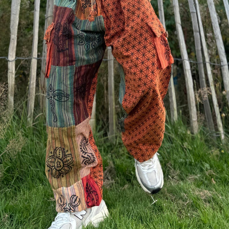 Blue Flowers Pants - Etsy
