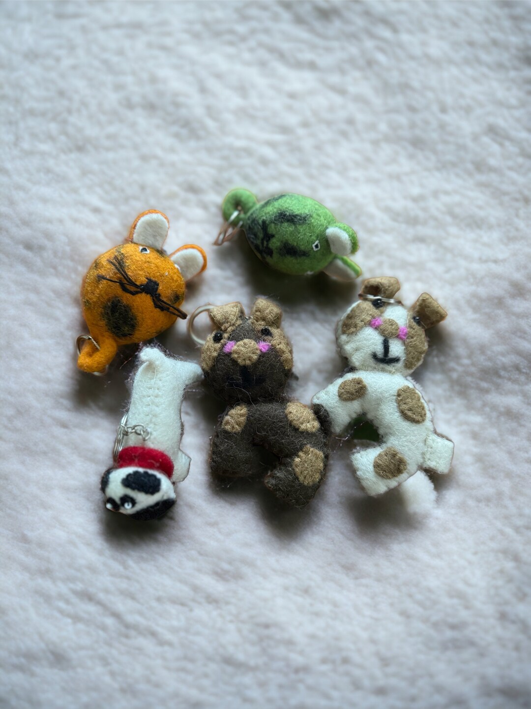 Handcrafted Nepali Animal Felt Keyrings - Adorable and Authentic ...