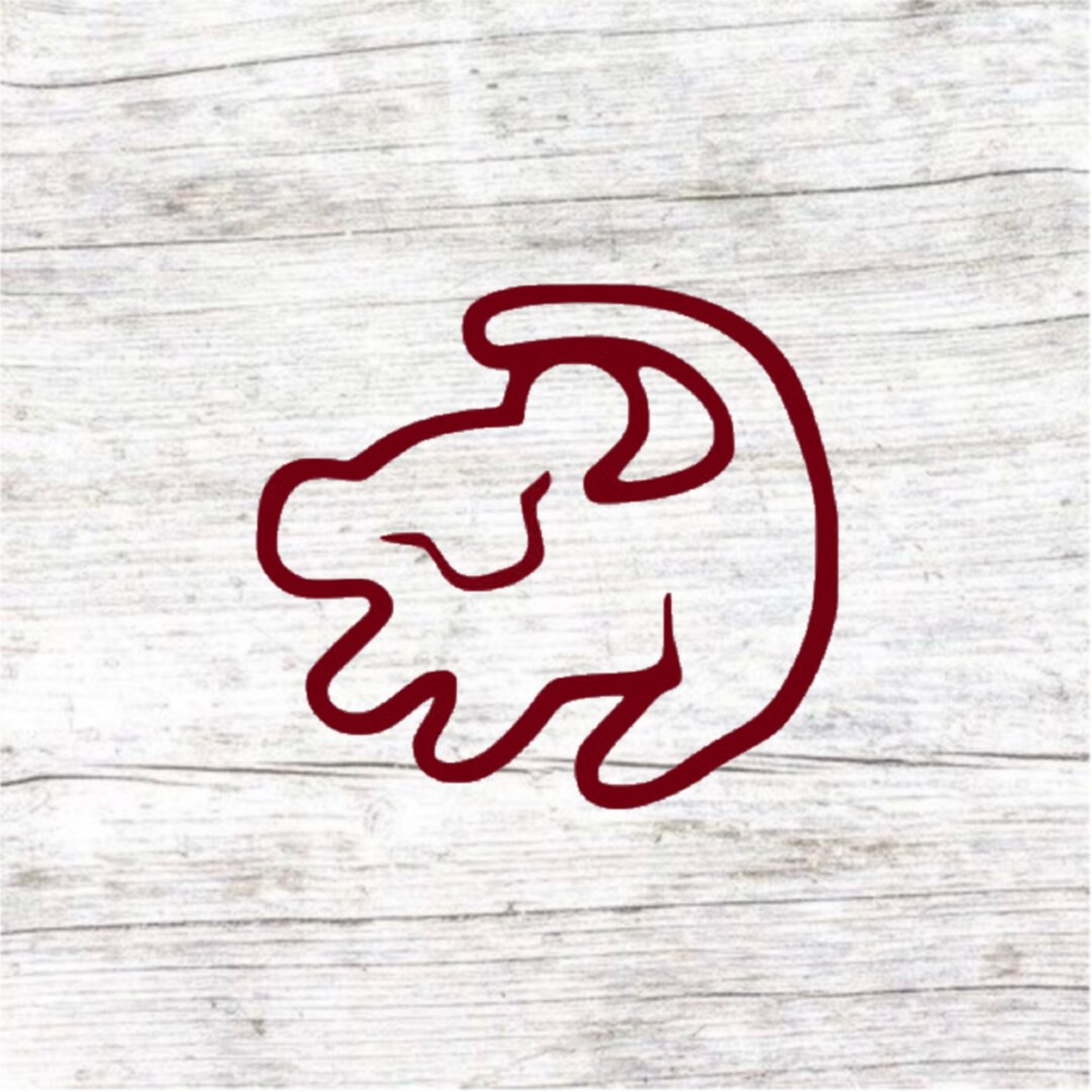 Cute Lion Cub Vinyl Decal | Decal | Lion Cub Painting | Car Decal ...