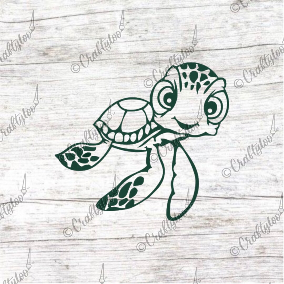 Cute Turtle Vinyl Decal | Turtle Decal | Car Decal | Window Decal ...