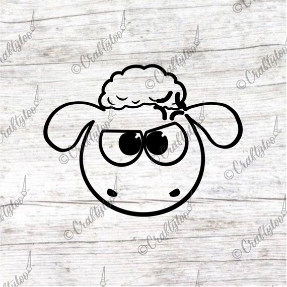 Angry Shaun the Sheep Vinyl Decal/sticker - Etsy
