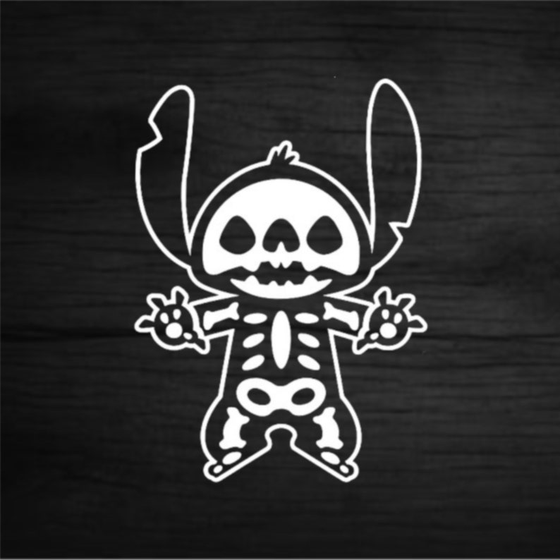 Alien Skeleton Vinyl Decal/sticker Alien Decal - Etsy
