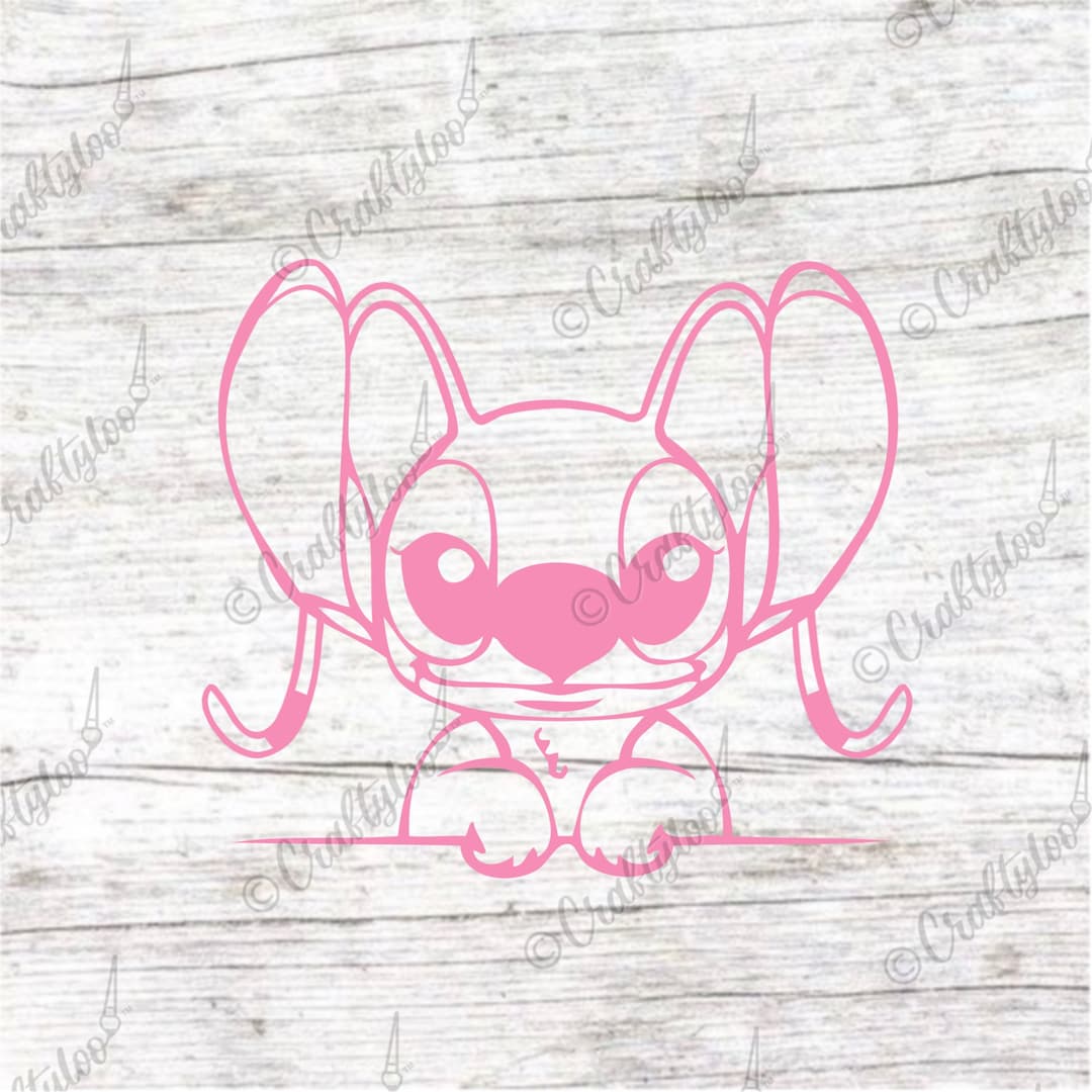 Angel Vinyl Decal | Alien Vinyl Sticker | Lilo and Stitch Car Decal - Etsy