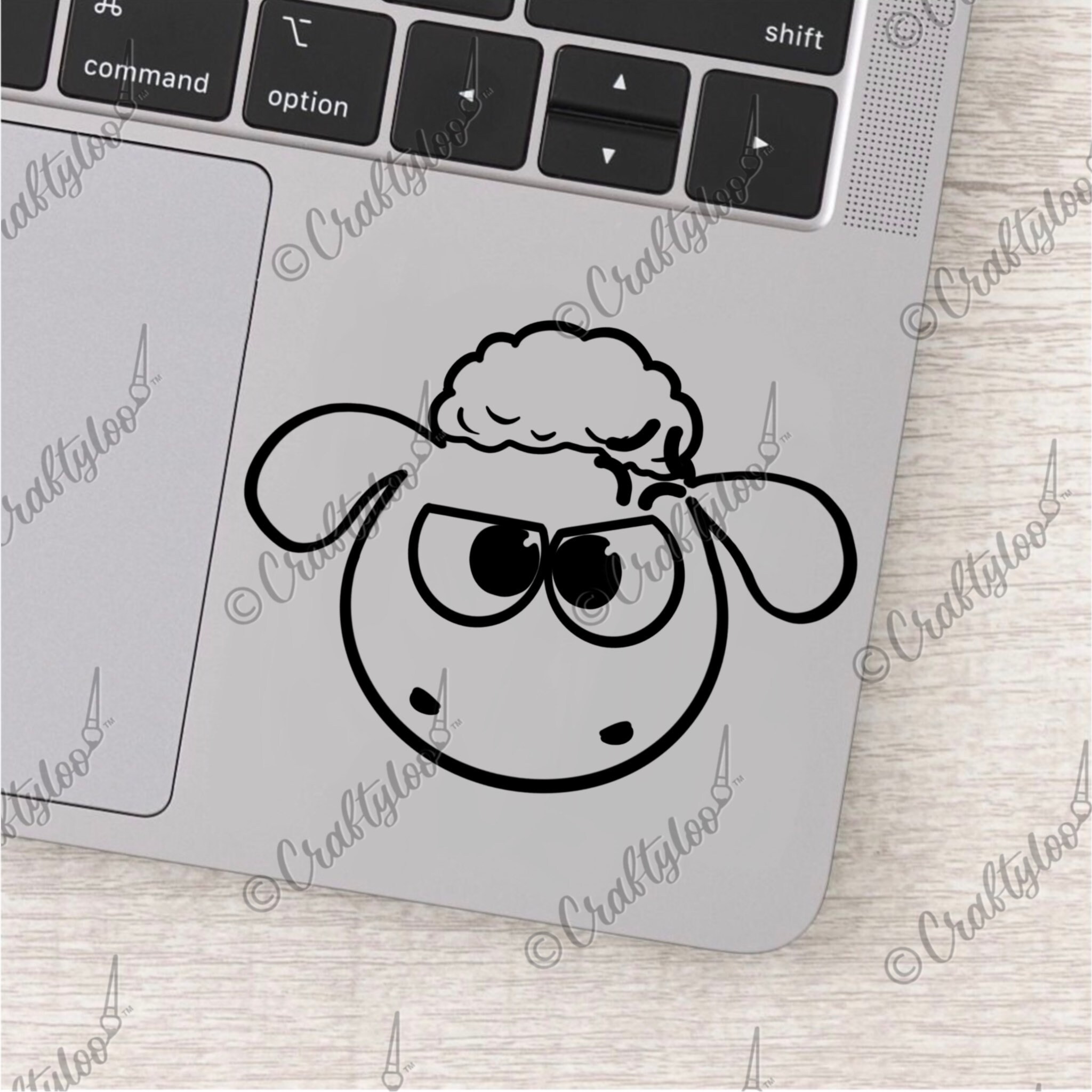 Angry Shaun the Sheep Vinyl Decal/sticker - Etsy Australia