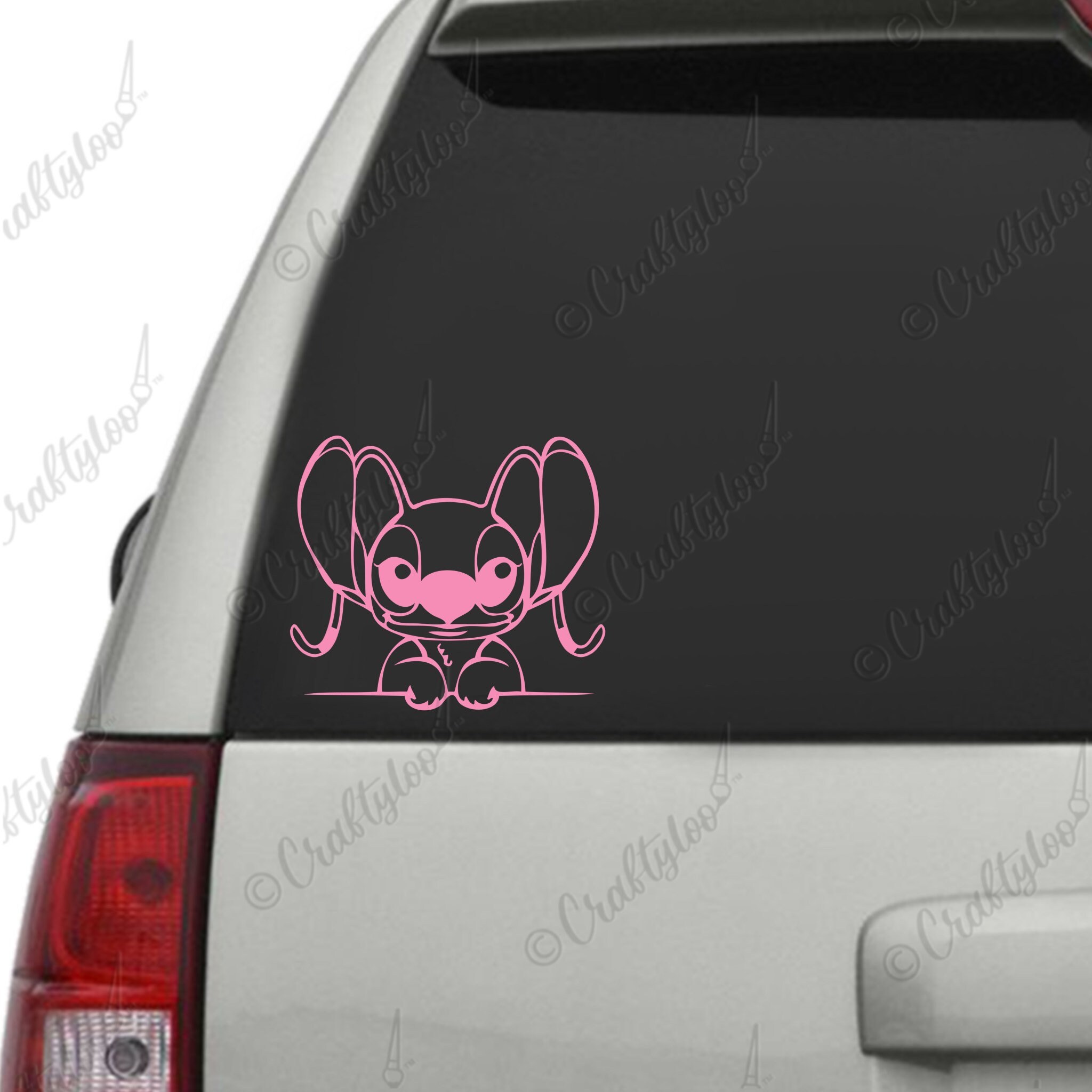 Angel Vinyl Decal | Alien Vinyl Sticker | Lilo and Stitch Car Decal - Etsy