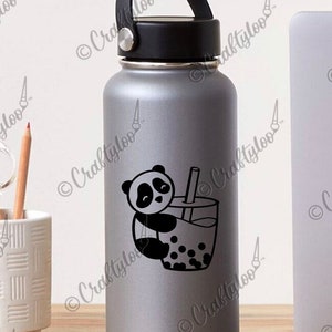 Boba/bubble Tea Panda Decal/sticker - Etsy
