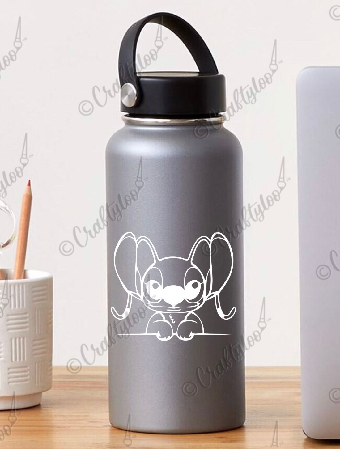 Angel Vinyl Decal | Alien Vinyl Sticker | Lilo and Stitch Car Decal - Etsy