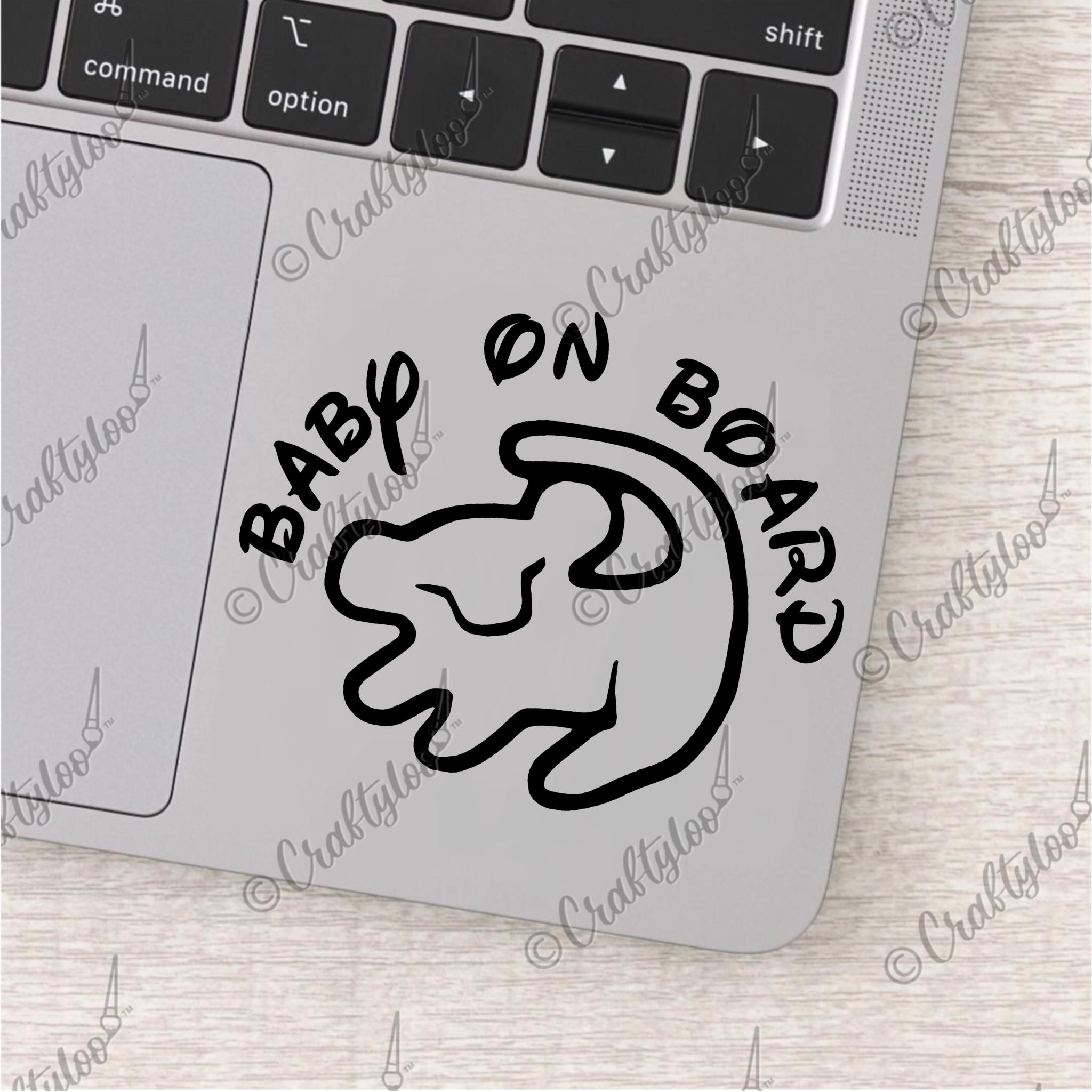 Lion Cub Baby on Board Vinyl Decal/bumper Sticker | Lion Cub Painting ...