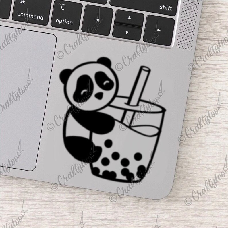 Boba/bubble Tea Panda Decal/sticker - Etsy