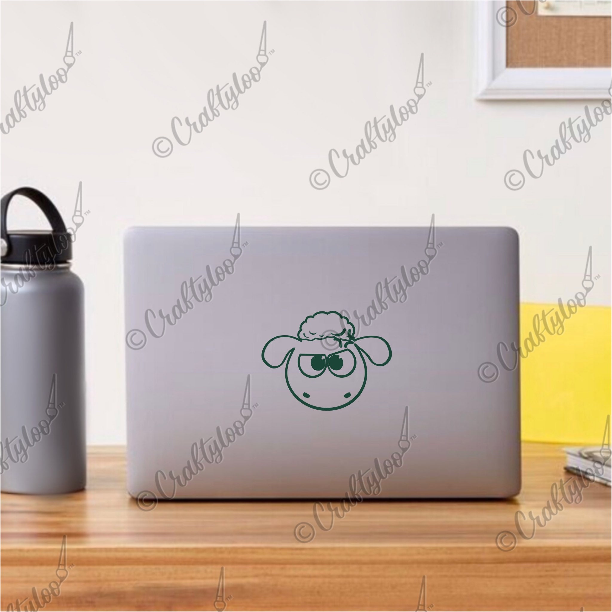 Angry Shaun the Sheep Vinyl Decal/sticker - Etsy