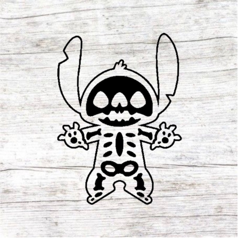 Alien Skeleton Vinyl Decal/sticker Alien Decal - Etsy