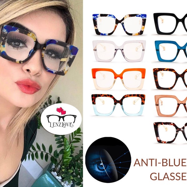 Oversized Eyeglasses - Etsy