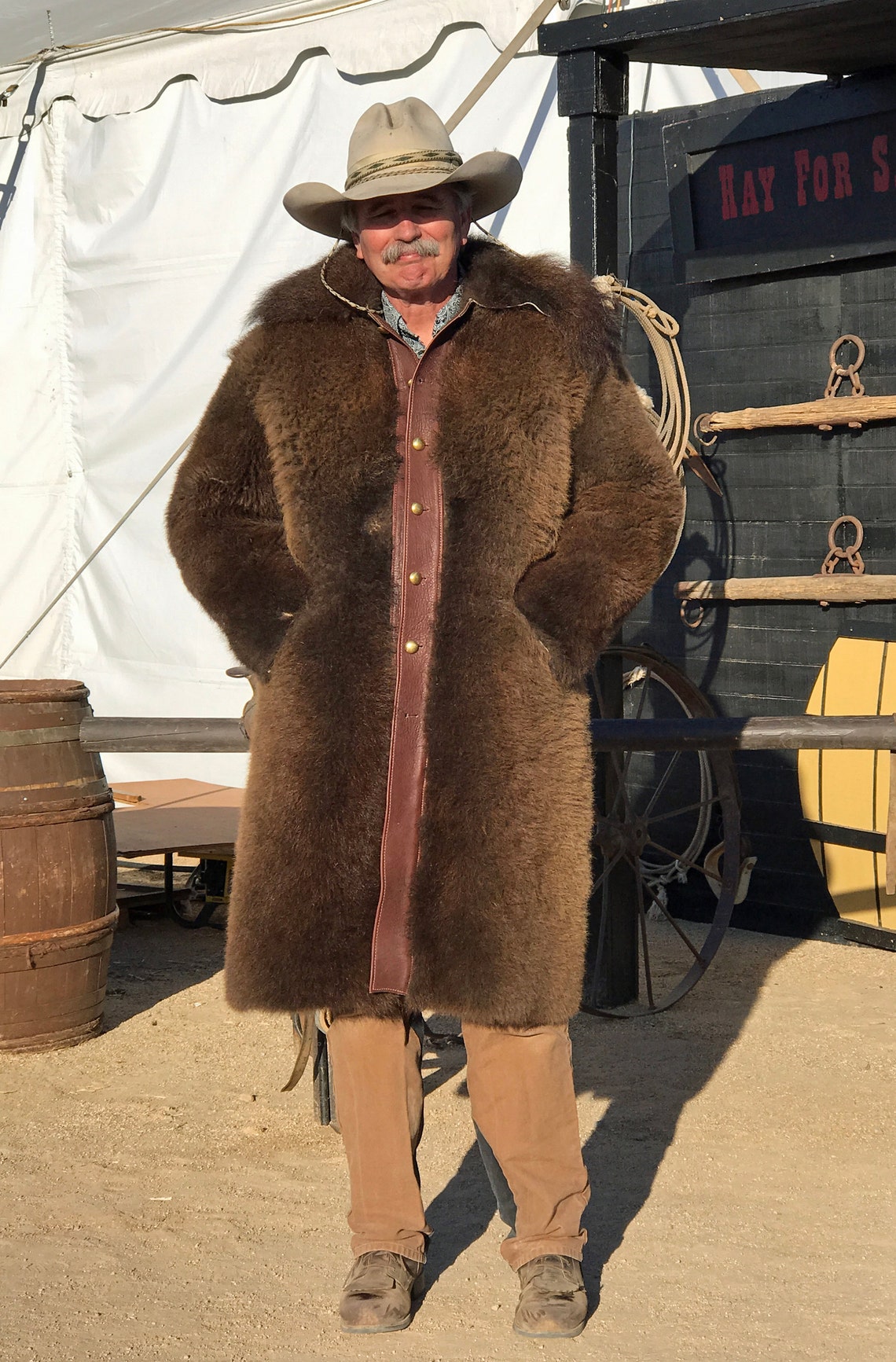 Buffalo Fur Coat American Bison Coat Handmade made to - Etsy