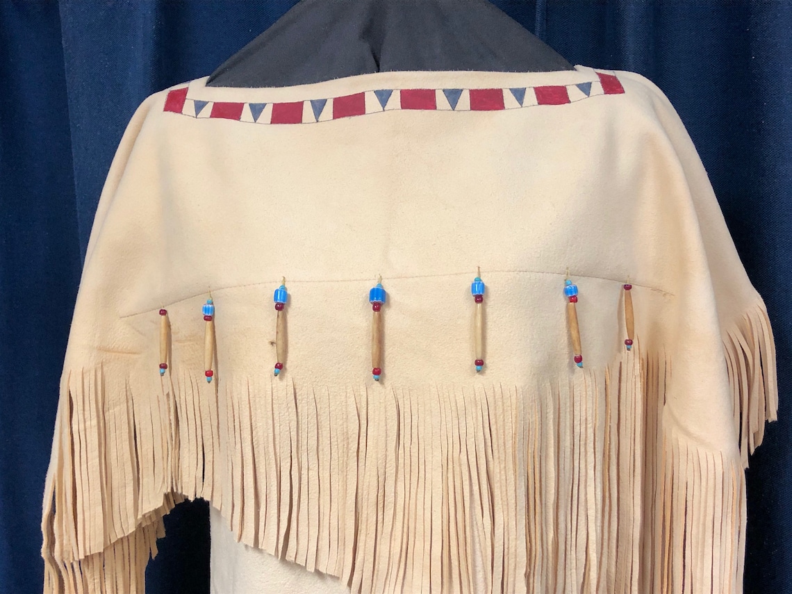 Buckskin-deerskin Native American Dress, Handmade, Plains Indian Style ...