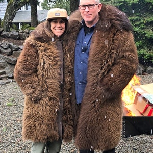 Buffalo Fur Coat - American Bison Coat, Handmade (made to Order) - Etsy