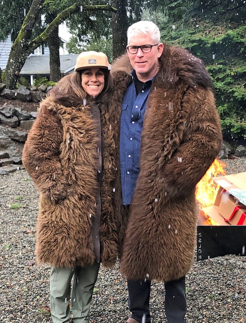 Buffalo Fur Coat American Bison Coat Handmade made to - Etsy