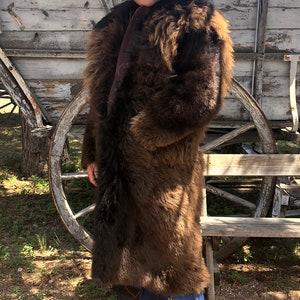 Buffalo Fur Coat - American Bison Coat, Handmade (made to Order) - Etsy