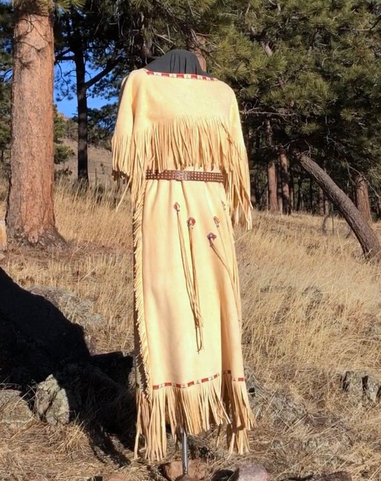 Buckskin-deerskin Native American Dress German Braintanned | Etsy