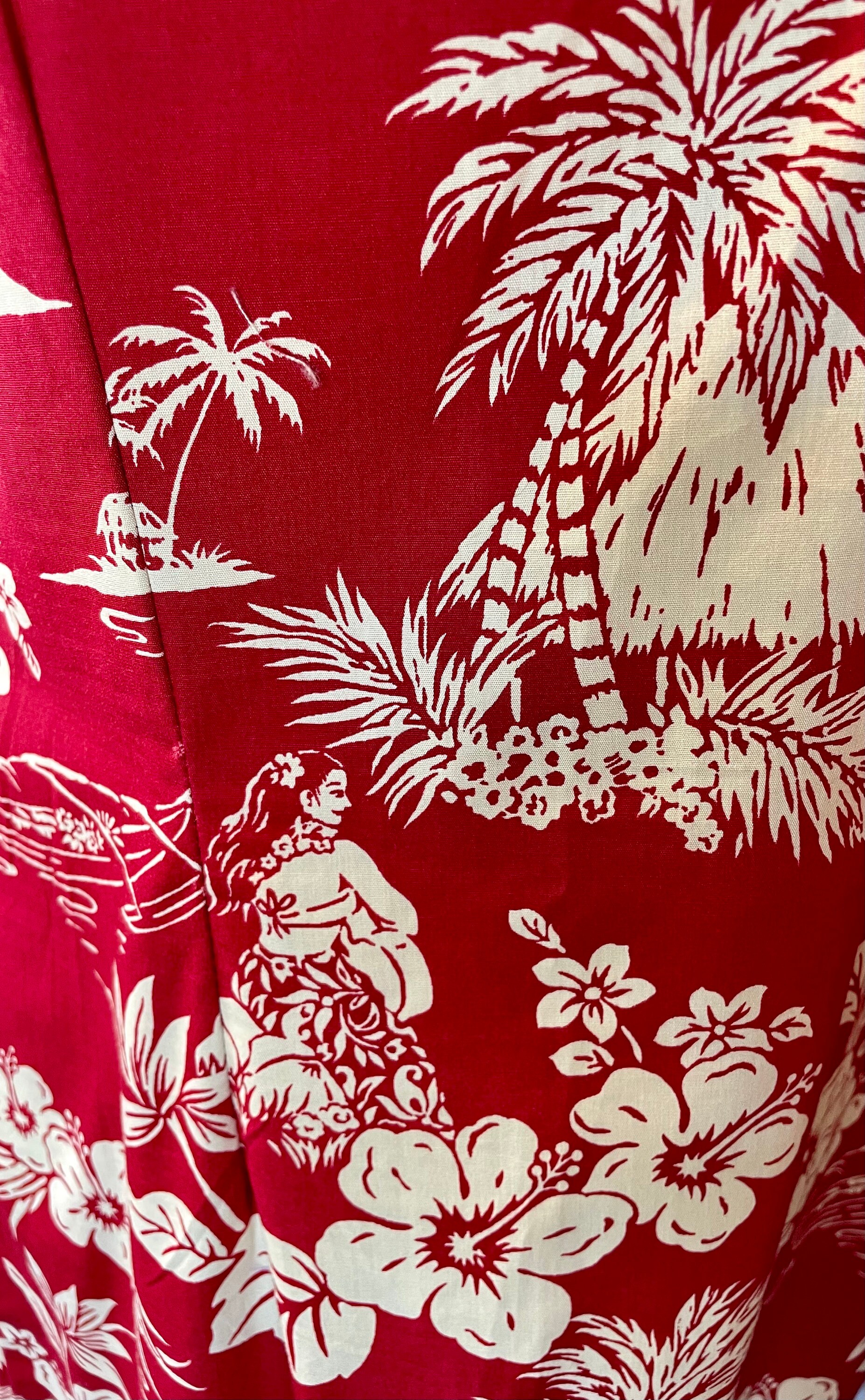 Maui Legend XSMALL Vintage Red Hawaiian Dress Made in Hawaii - Etsy