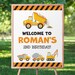 Construction Party Welcome Sign Template Editable Workplace Welcome ...