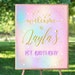Editable Rainbow Pastel Birthday Party Welcome Sign, Editable Pastel ...