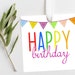 Editable Confetti Pastel Square Gift Tags Confetti Favor Cards Editable ...