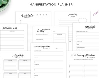 Law of Attraction Planner Manifestation Journal Printable - Etsy