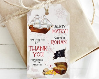 Pirate Gift Tags | Etsy