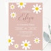 Editable Daisy Birthday Party Invitation Boho Daisy Birthday Invite ...