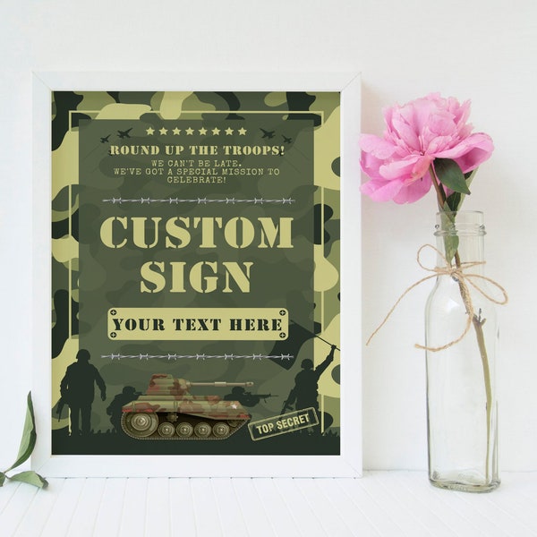 Army Theme Party - Etsy
