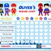 EDITABLE SUPERHERO Chore Chart Reward Chart Personalise the | Etsy ...