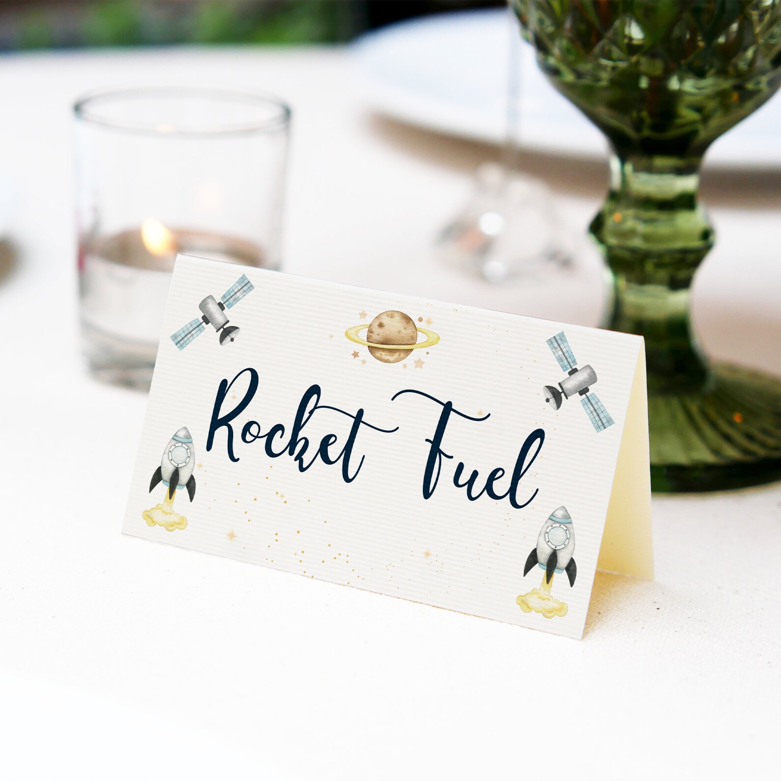 Editable Outer Space Party Food Tent Cards Party Table Food Labels ...