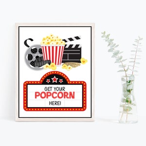 Editable Movie Party Welcome Sign Customisable Movie Night Party Sign ...