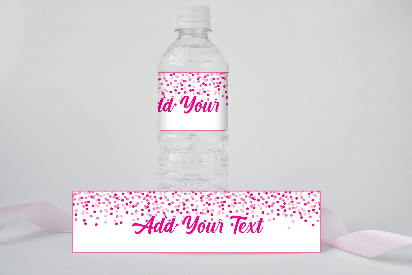 Editable Pink Water Bottle Labels Editable Pink Bottle Labels Pink ...