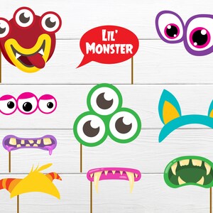 Monsters Party Props. Monsters Photo Booth Props Monsters Printable ...