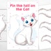 Pin the Tail on the Cat Printable Game Instant Printable Party Game ...