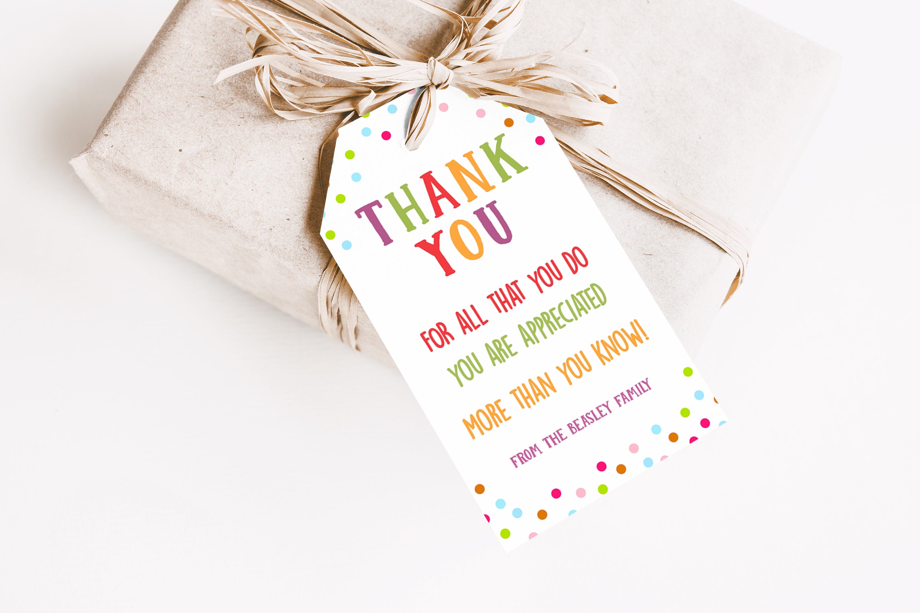 EDITABLE Appreciation Tags Personalized Appreciation Editable - Etsy ...